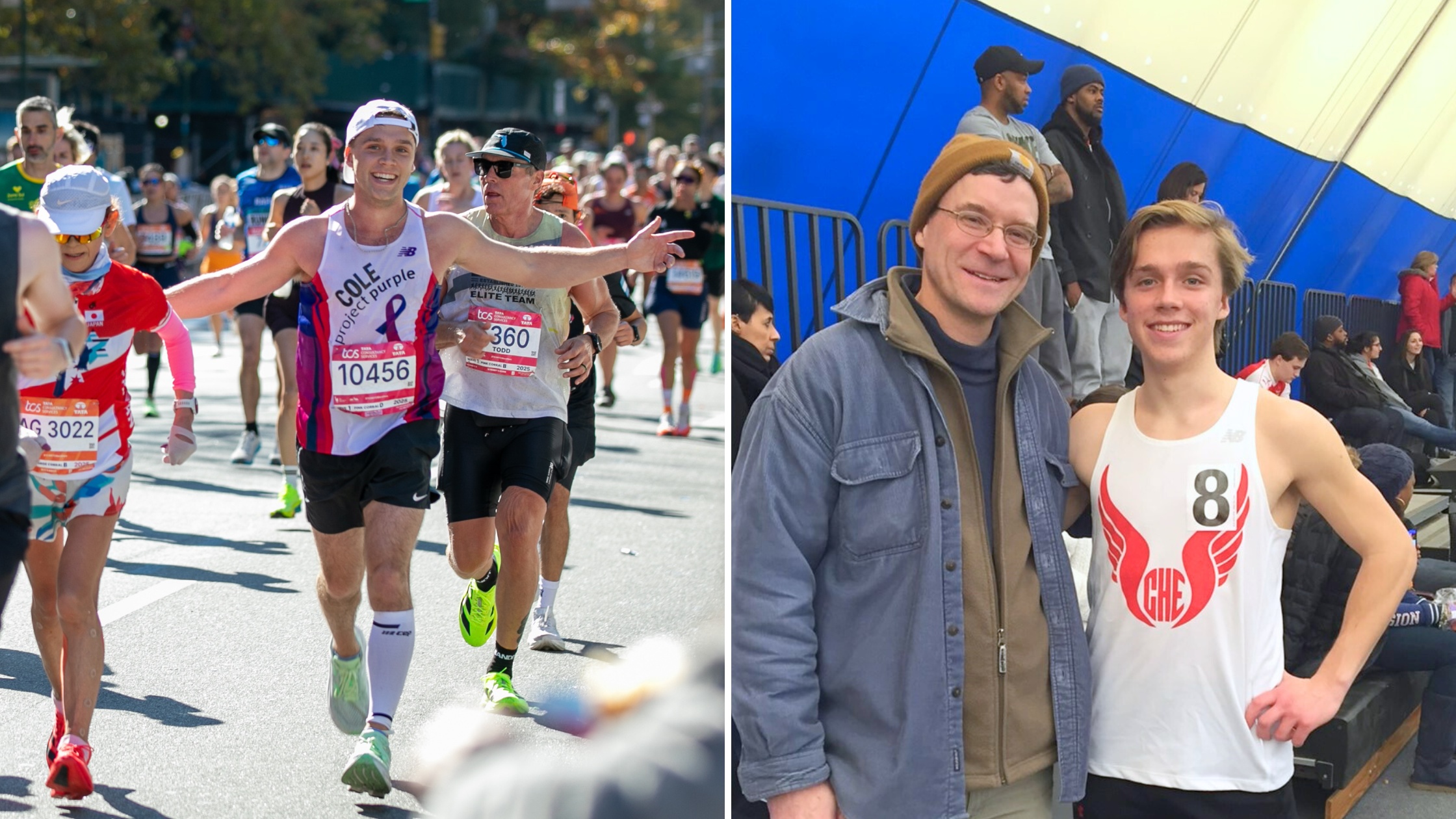 From the Track to 26.2 Miles: Cole Parsons Runs NYC for Dad, Lex ...