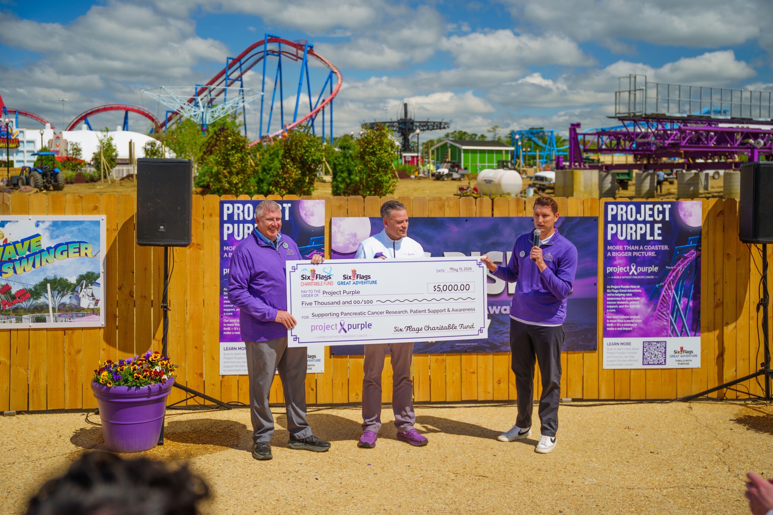 Press Release: Six Flags Great Adventure Partners with Project Purple ...